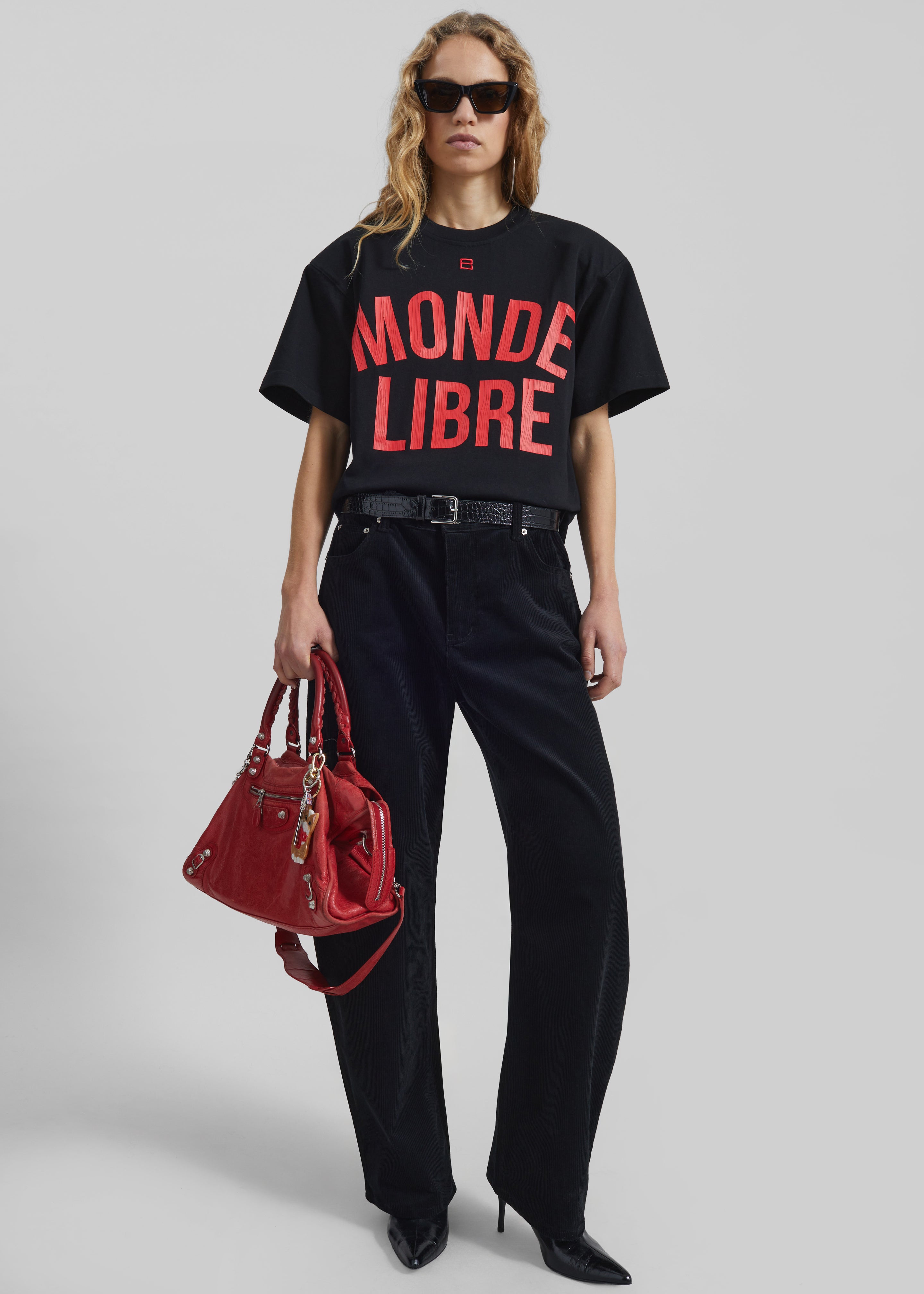 Pieces Uniques Monde Libre T-Shirt - Black – The Frankie Shop