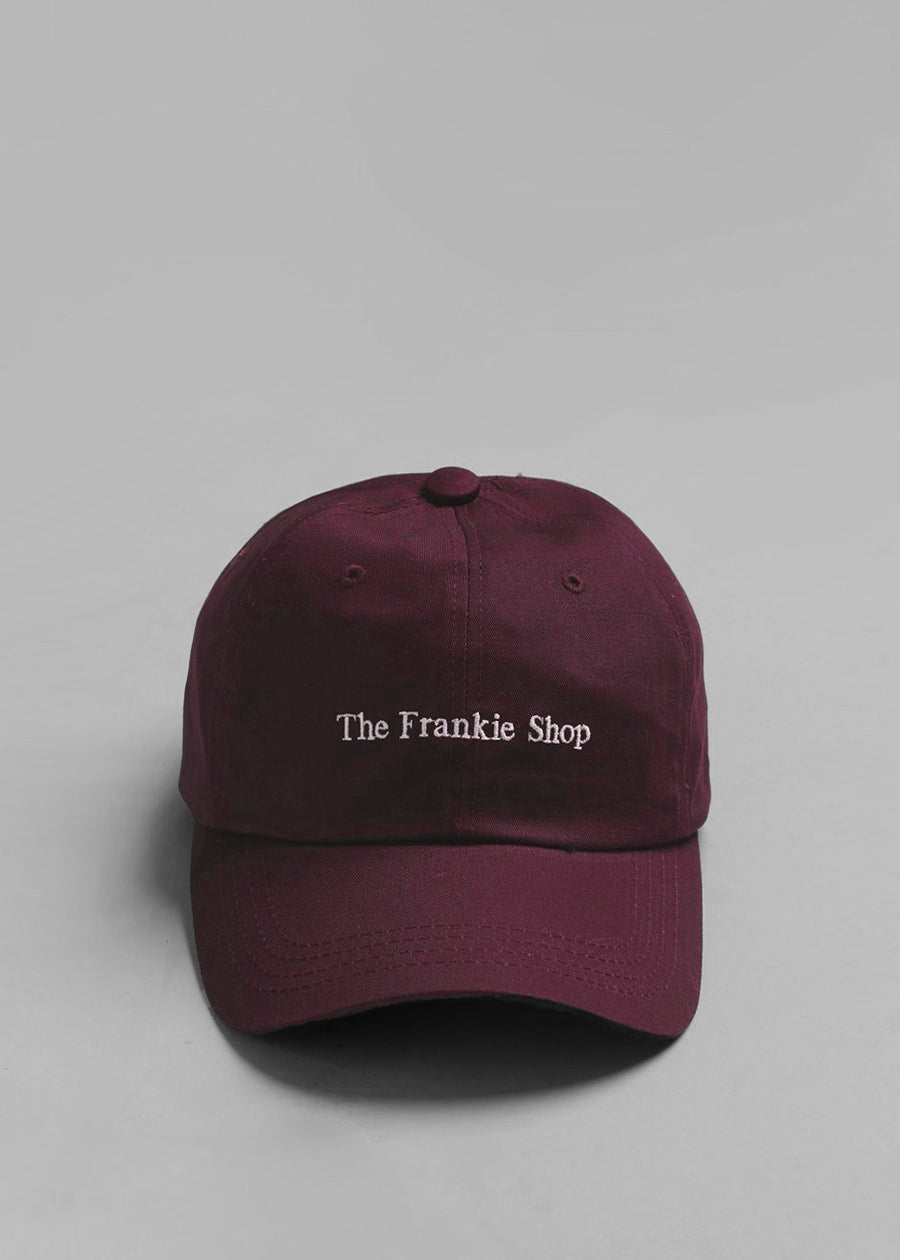 Frankie Baseball Cap - Burgundy – The Frankie Shop