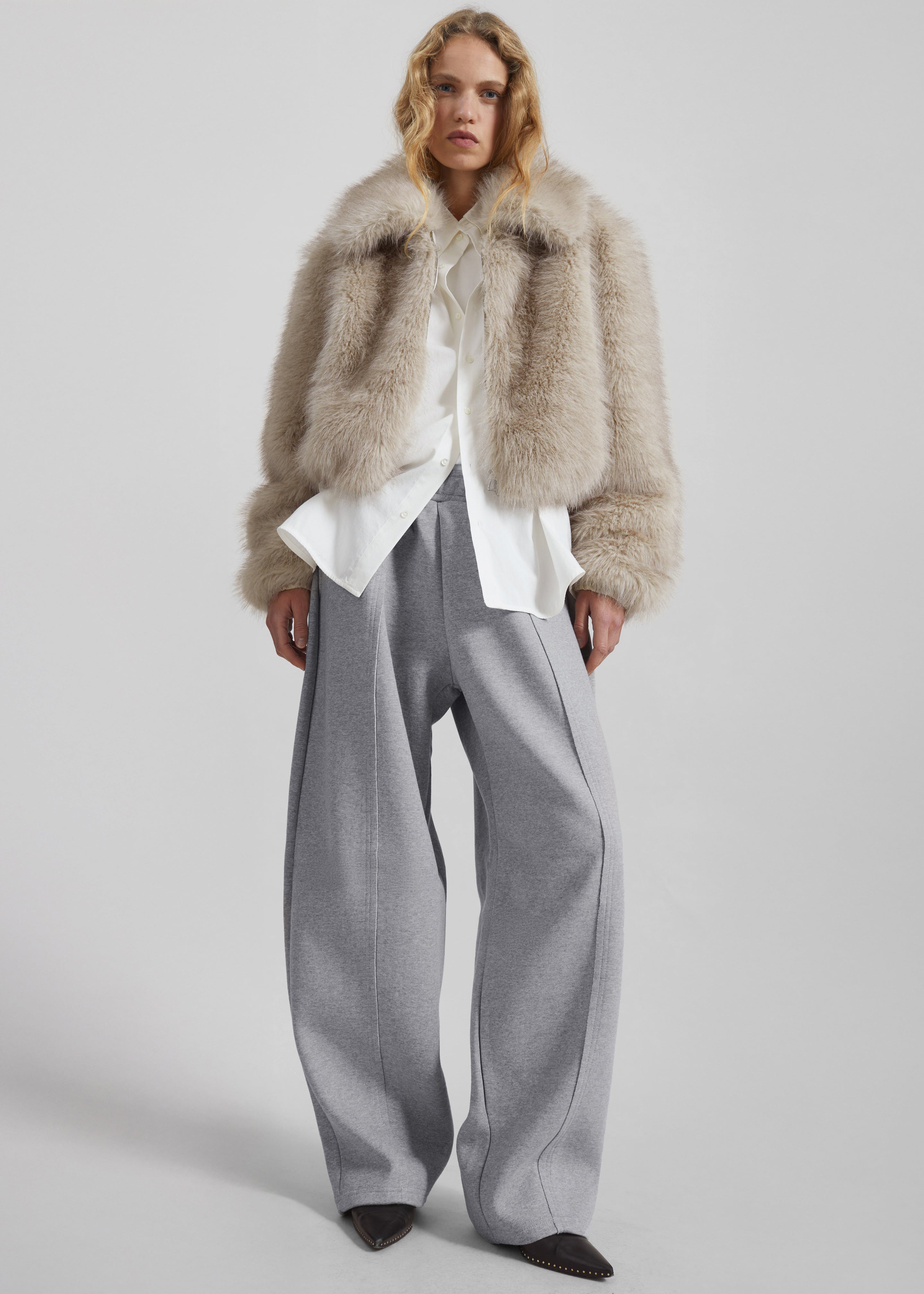 Keane Tapered Sweatpants - Grey – The Frankie Shop